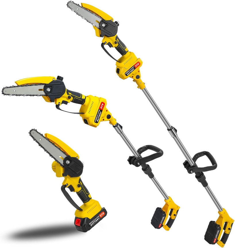 3in1 Cordless Chainsaw Fast Powerful Cutting Tree Electric Brushless ...