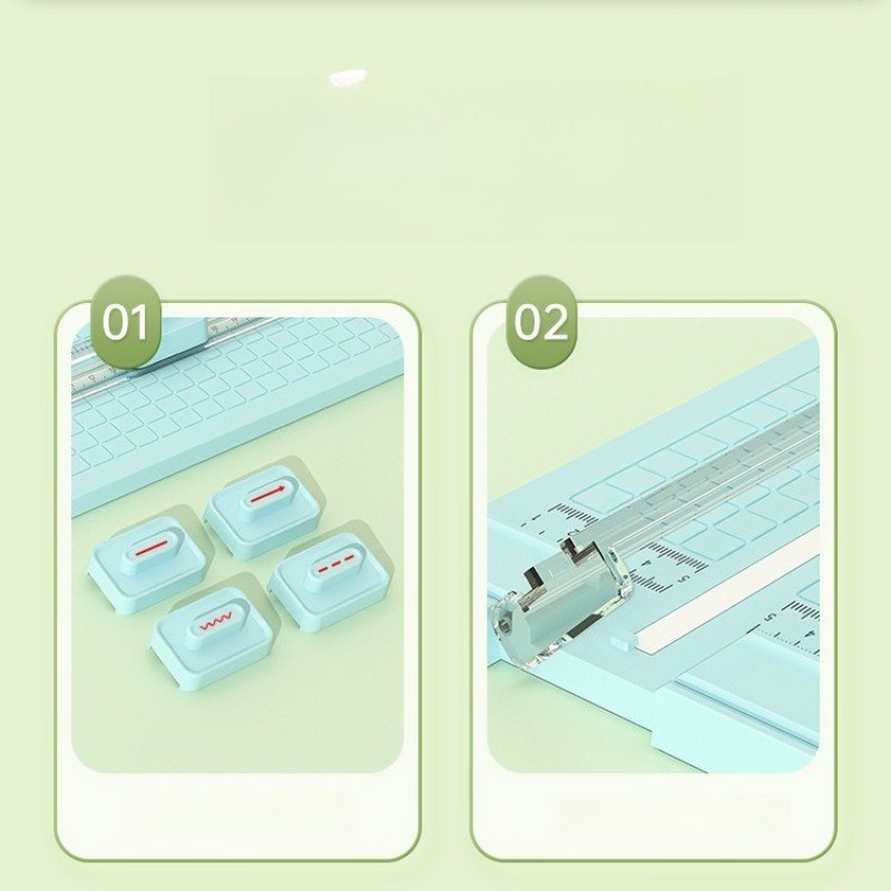 4 in 1 Paper Cutter, Straight Line, Curve, Dotted Line, Indentation ...