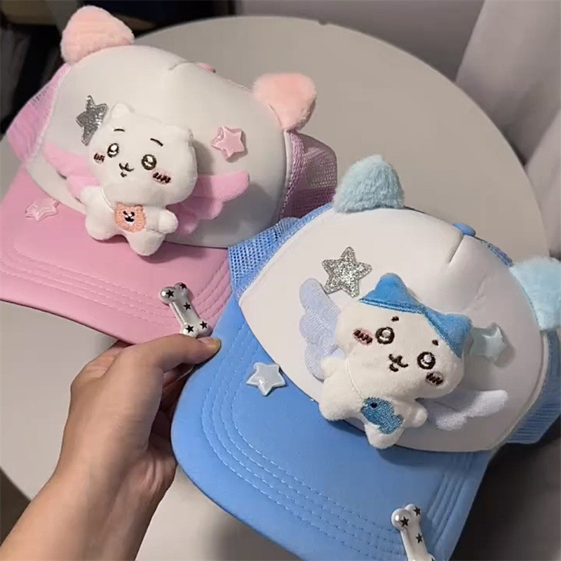 Kawaii Chiikawa Baseball Hat Cute Anime Hachiware Usagi Cartoon Duck ...