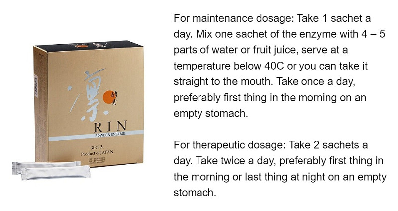 RIN Powder Enzyme 30’s | Enzyme Supplement for Digestion, Detox ...