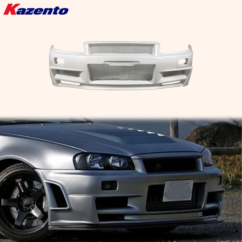 For Nissan Skyline R34 (GTR Only) NIS Type ZTune Fiberglass Unpaint ...