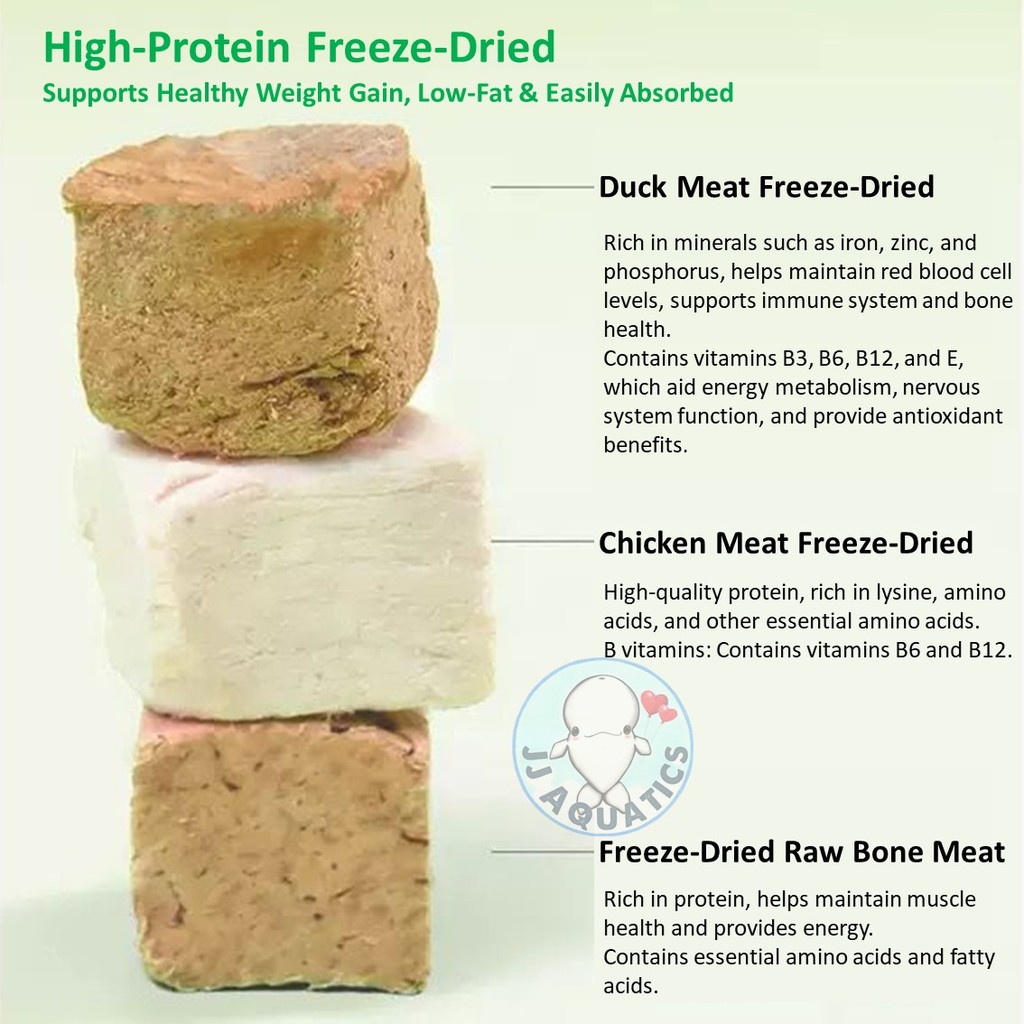 Jonsanty Assorted Freeze Dried Meat & Veggie Hamster Food With ...