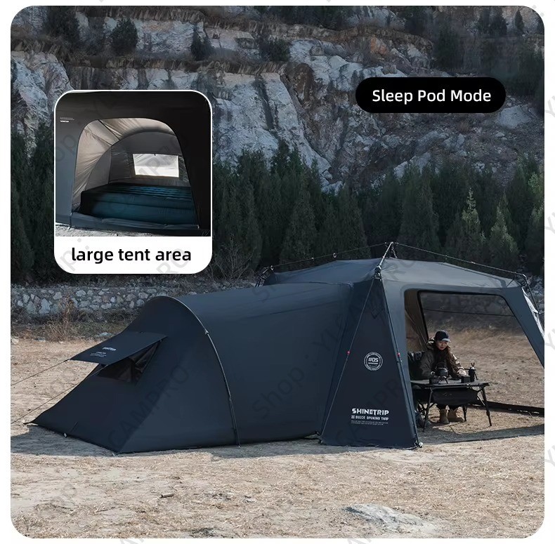 SHINETRIP Auto Dome Tent Large Awning Tent Waterproof Sunproof Silver ...