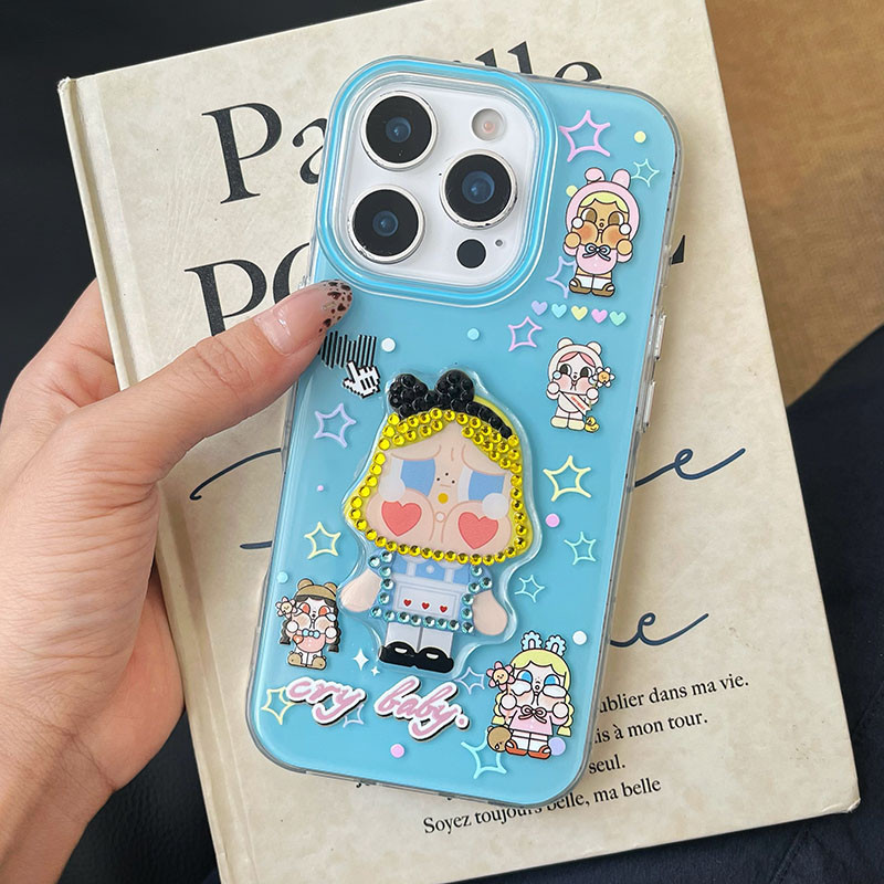 3D Kawaii Diamond Rabbit Alice Cry Baby Girls Cellphone Case Compatible ...