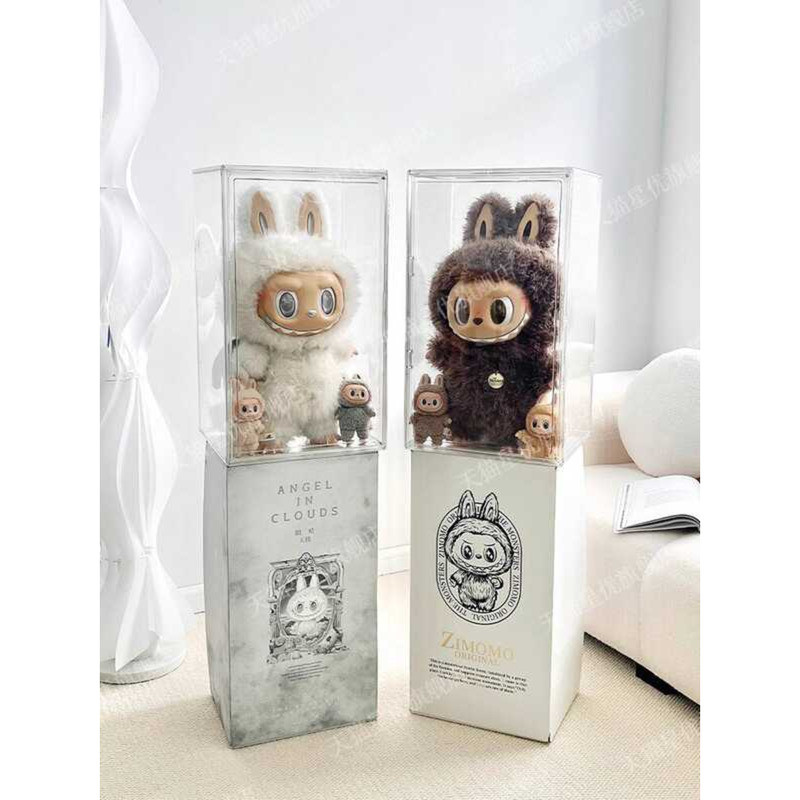 Labubu zimomo Transparent Anti-dust Display Box labubu Archangel Bubble ...