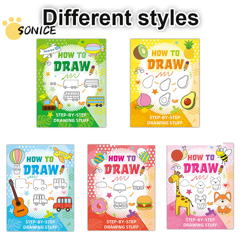 Step By Step Drawing Book for Kids How To Draw Cartoons for Beginners ...