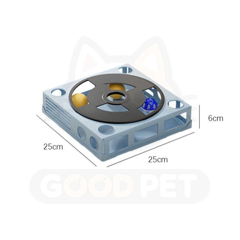Cat Toys Cat Turntable Toy with Balls Self Happy Teasing Stick Cat ...
