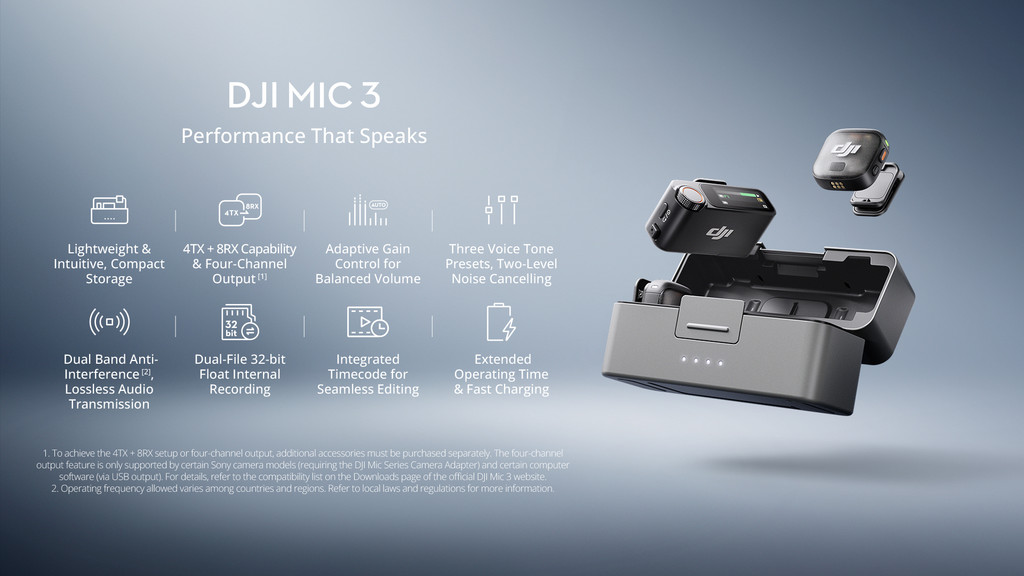 DJI Mic 3 - High-Quality Audio Recording | All-In-One, Ready to Use ...