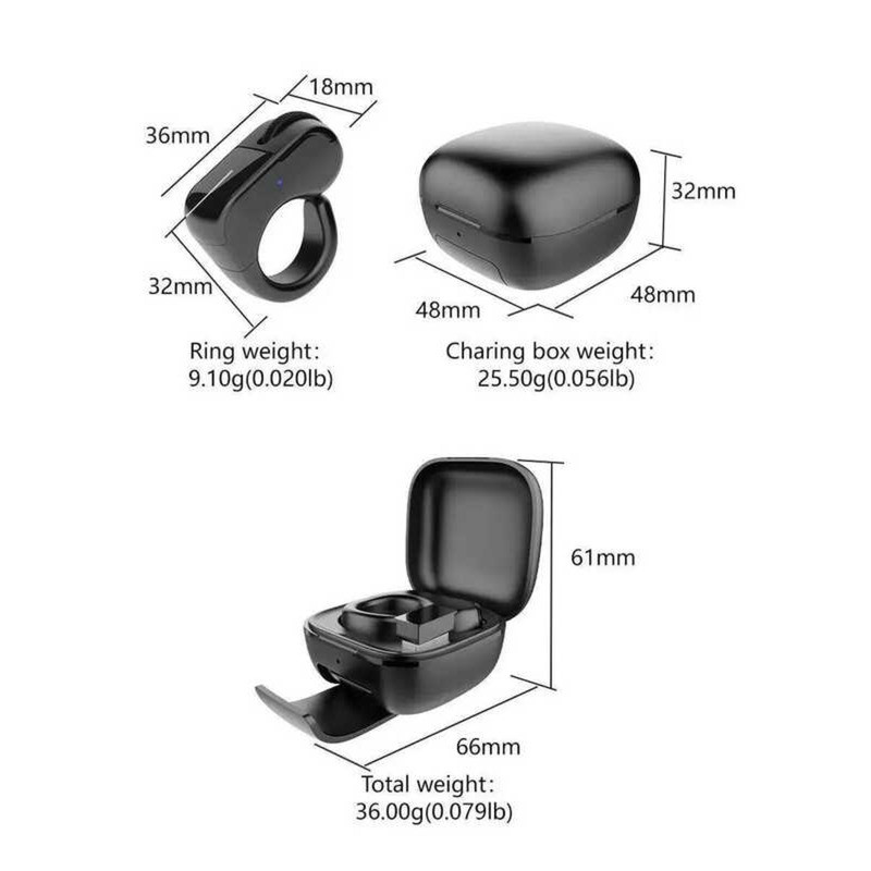 Portable Wireless Bluetooth Finger Ring Dual-mode Mause Remote Control ...