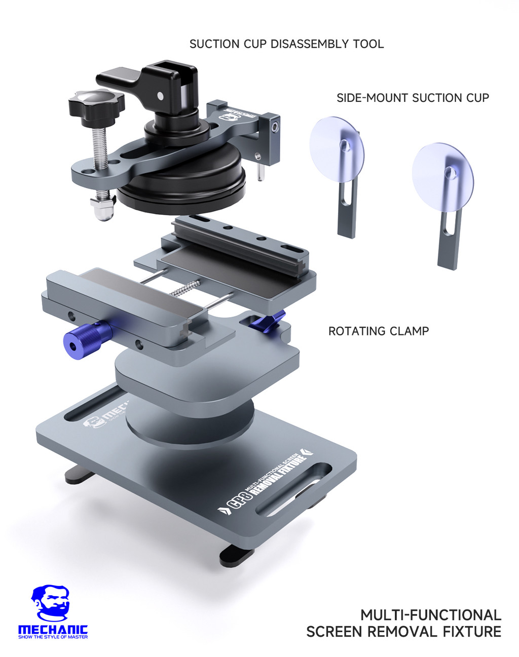 MECHANIC CP8 Multi-Functional Screen Separation Rotating Fixture Screen ...
