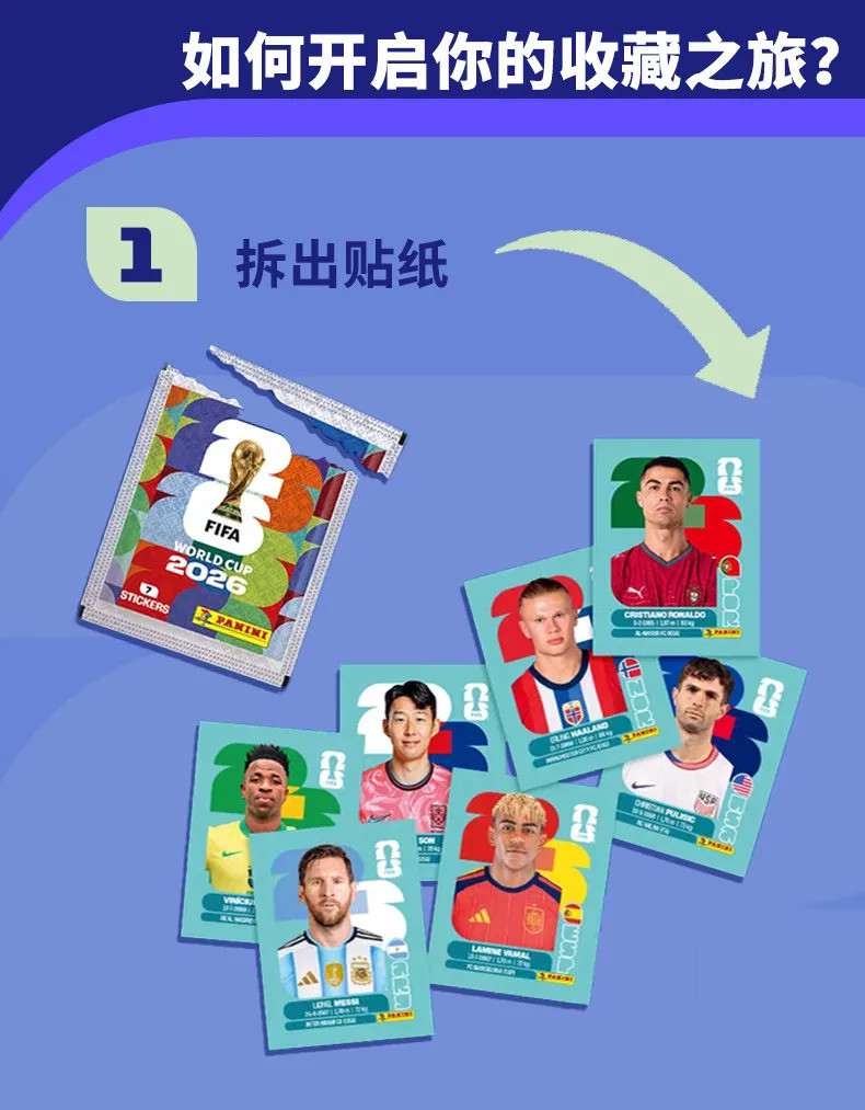 2026 Genuine Panini Official FIFA World Cup Soccer Card Sticker Pack ...