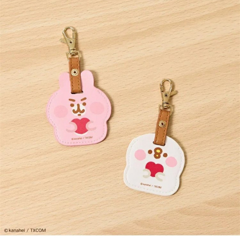 Kanahei Leather Pink Cute Cartoon Keychain Elevator Access Control ...