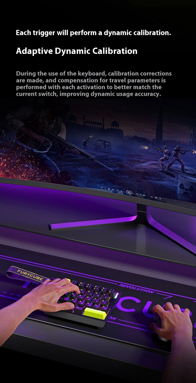 FURYCUBE M30HE Custom RGB Hot Swap 8K Magnetic Switch Mechanical ...