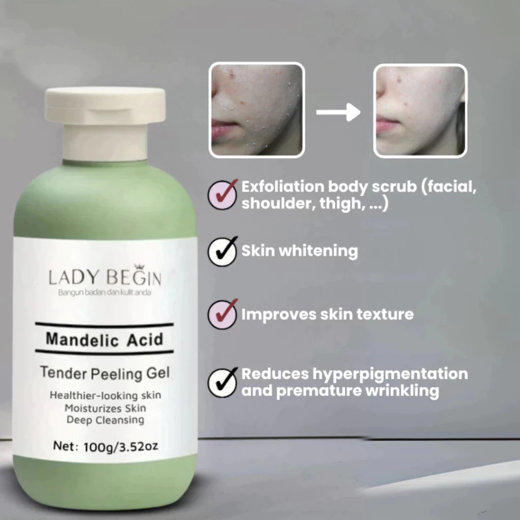 INSANNY Lady Begin Mandelic Acid Tender Scrub Gel, Exfoliating ...