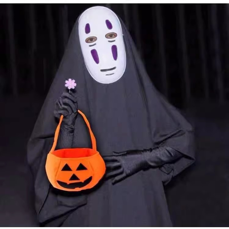 Spirited Away Faceless Male cosplay Halloween Children Adult Costume ...