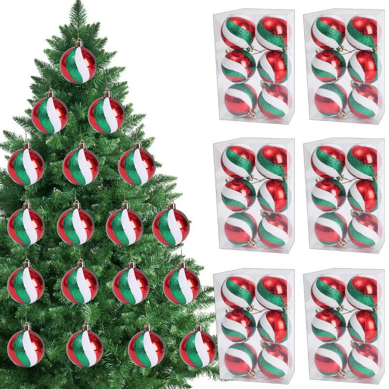 [ Featured ] Painted Christmas Hanging Ball - Electroplated Xmas Balls ...