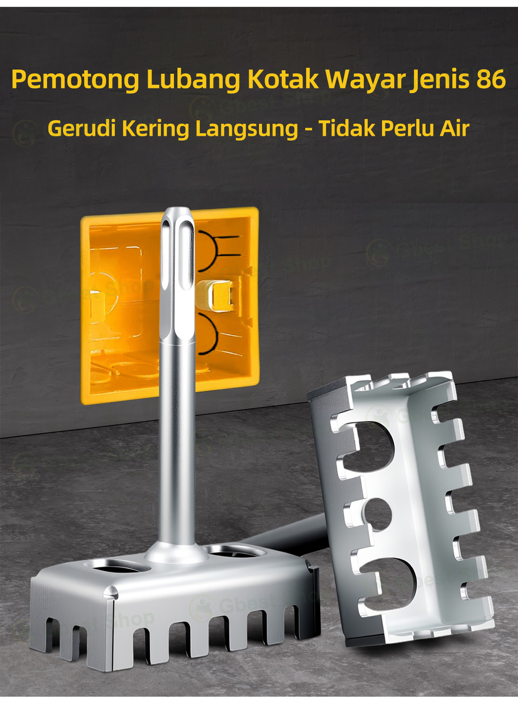 Gbest Penggerudi Lubang Segi Empat Square Hole Punch Manganese Steel ...