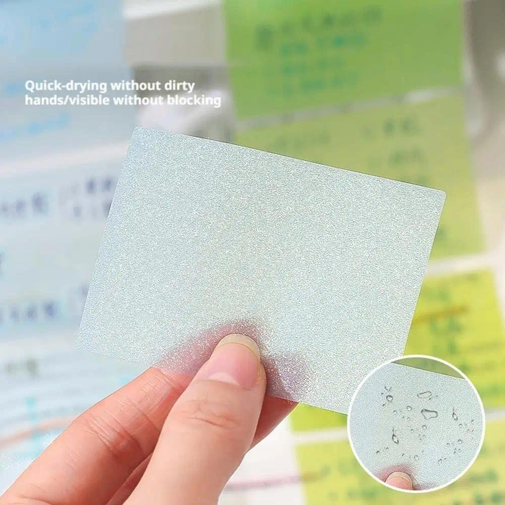 Pearl Gradient Transparent Box With 105 Easy Pull Out Sticky Notes Cute ...