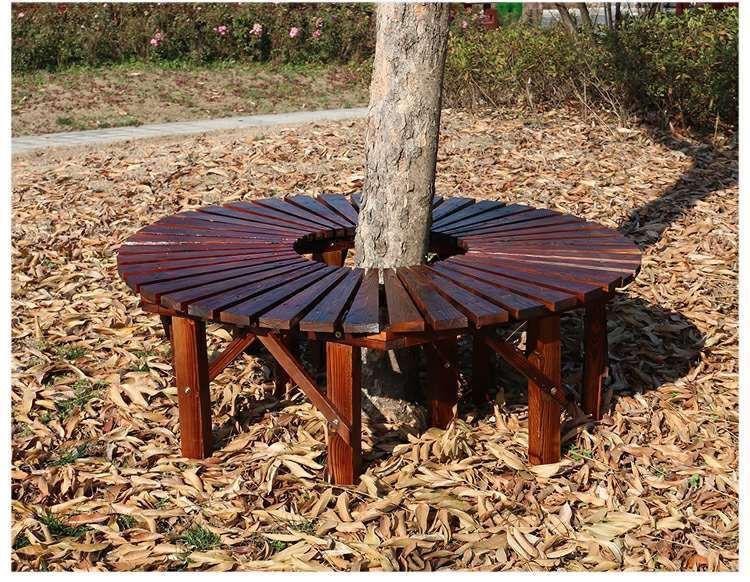 Outdoor Stool Garden Open-air Chair Around The Tree Long Stool Stool ...