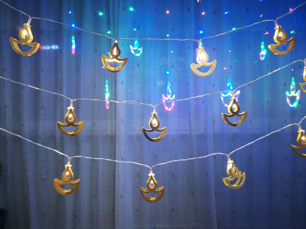 【KL 24H Ship Out】2m 10 LED Indian Diwali Light Deepavali Decoration ...