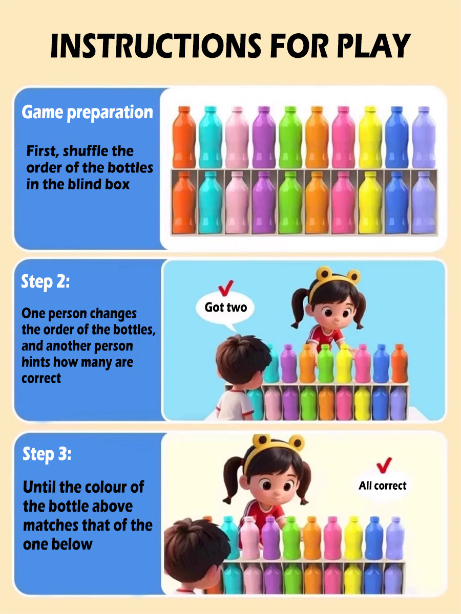 Guess The Bottle Memory Logical Thinking Training Desktop Games For ...