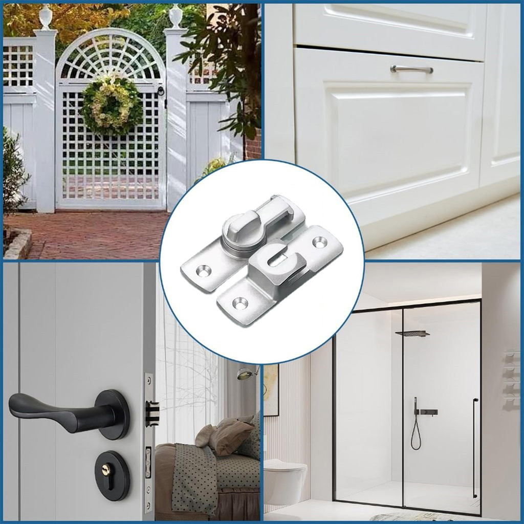 Durable Door lock buckle 90°/180° Anti-theft Home Safe Barn Door Lock ...