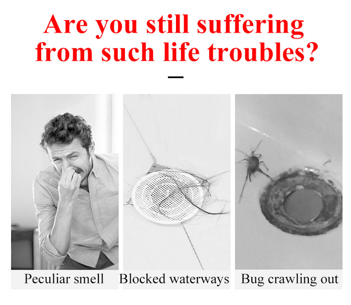 Antismell Floor Drain Coverer Bathroom Floor Drain Insert Sewer Pipe ...