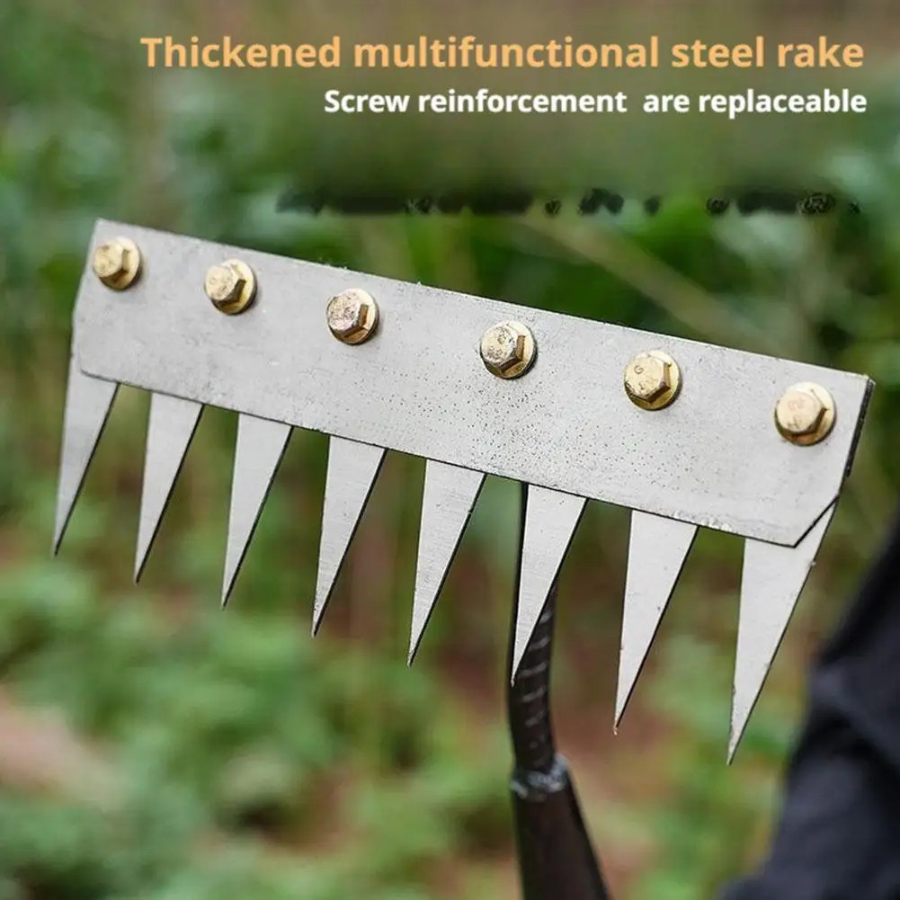 NEW!Dual-Use Weeding Hoe - Sharp Detachable Blades & Steel Teeth ...