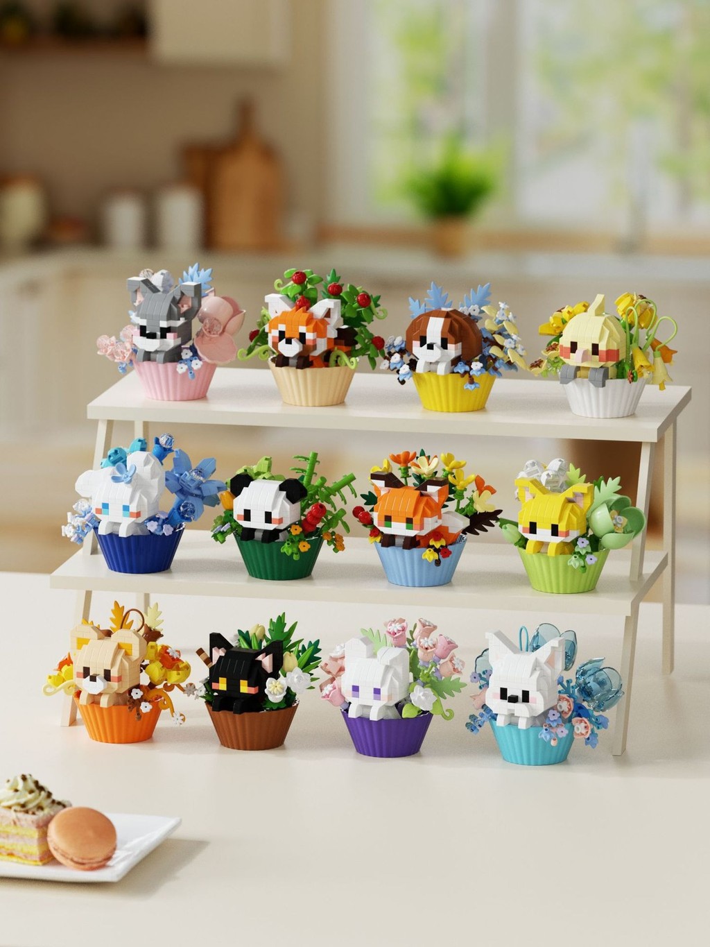 Mini Block Cupcake Series Diamond Brick Building Blocks Animal Zoo ...