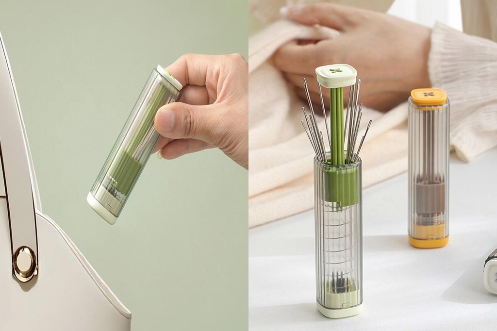 Sewing Kit with Magnetic Needle Box Magnetic Needle Keeper for Safety ...