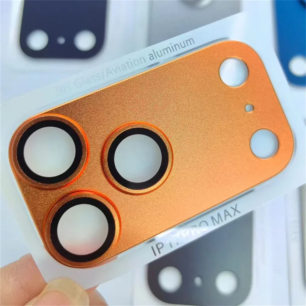 Cosmic Orange Metal Camera Protector Glass For IPhone 17 Pro Max Air ...