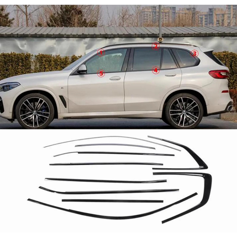 Stainless Steel Car Door Full Window Frame Window Sill Molding Trim ...