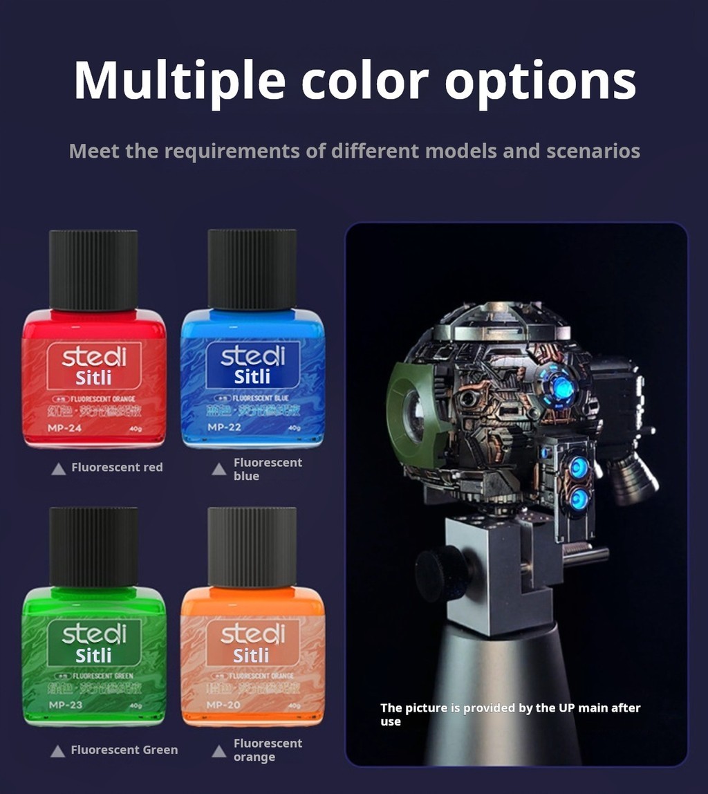 Stedi Basic Color Panel Line Accent Fluorescent Color 40ml Water Based ...