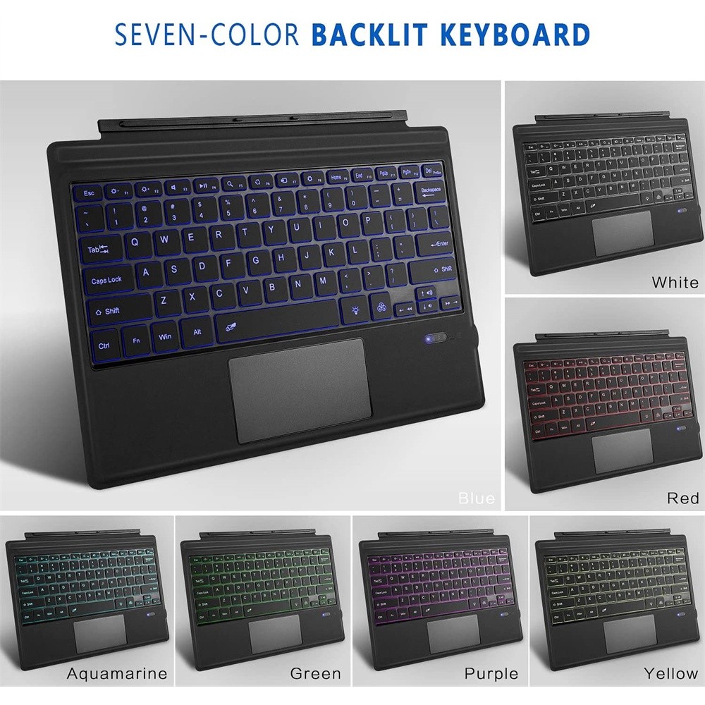 Papan Kekunci Bluetooth Keyboard for Microsoft Surface Pro 3 4 5 6 7 8 ...