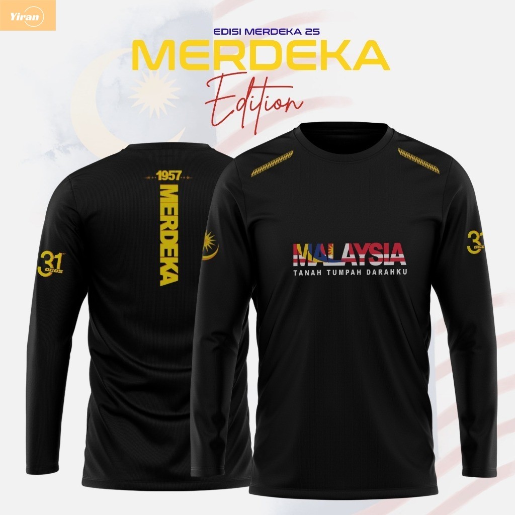 [MERDEKA LS] Baju Jersi Malaysia Merdeka 2025 Lengan Panjang Unisex ...