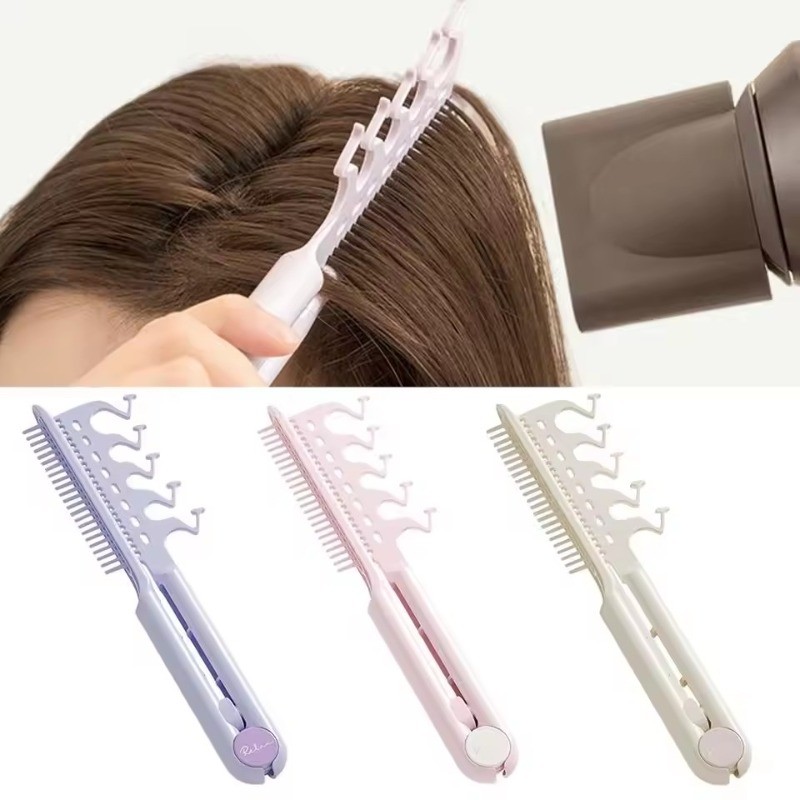 2-IN-1 Rib Comb & V-shape Comb - Home Hair Styling Combs - Portable ...