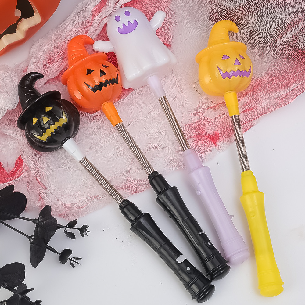 Luminous Halloween Glowing Hand Crank Toy - Cute Pumpkin Lights ...