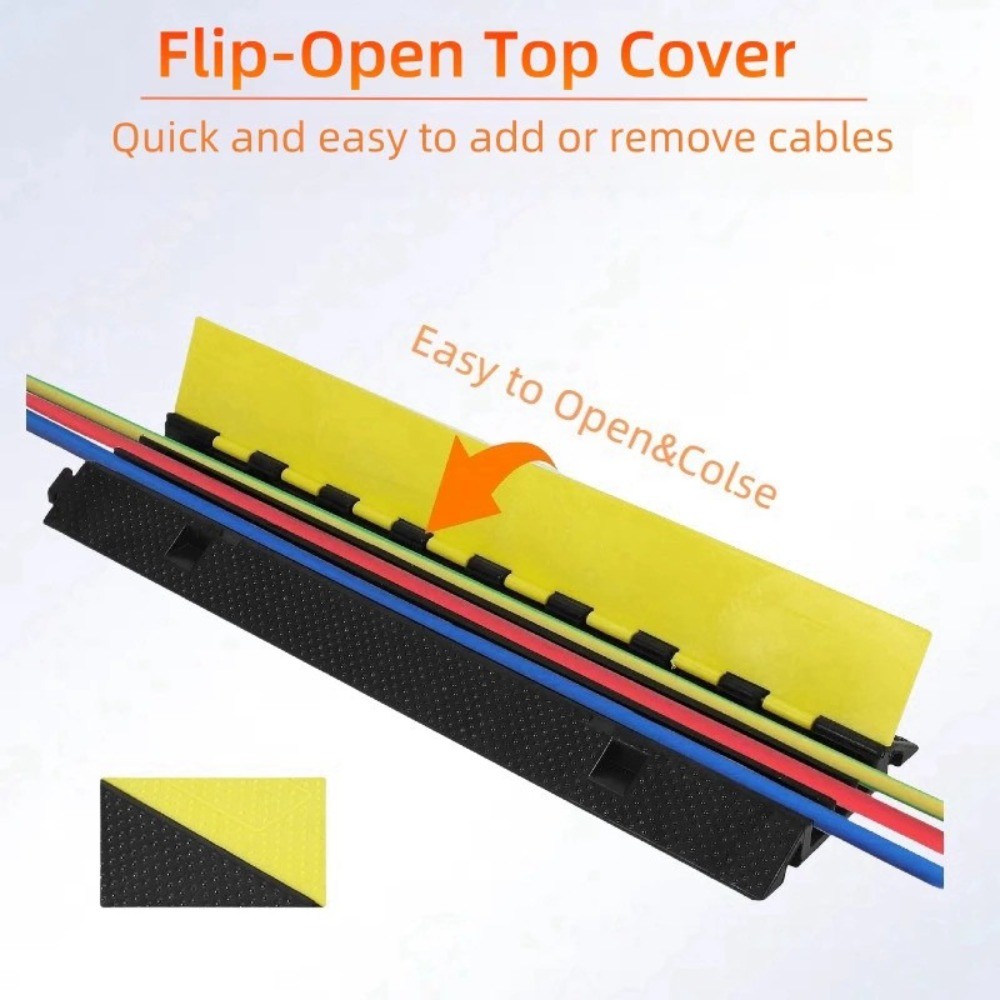 Rubber Yellow Black Channel Floor Heavy Duty Rubber Parking Stopper ...