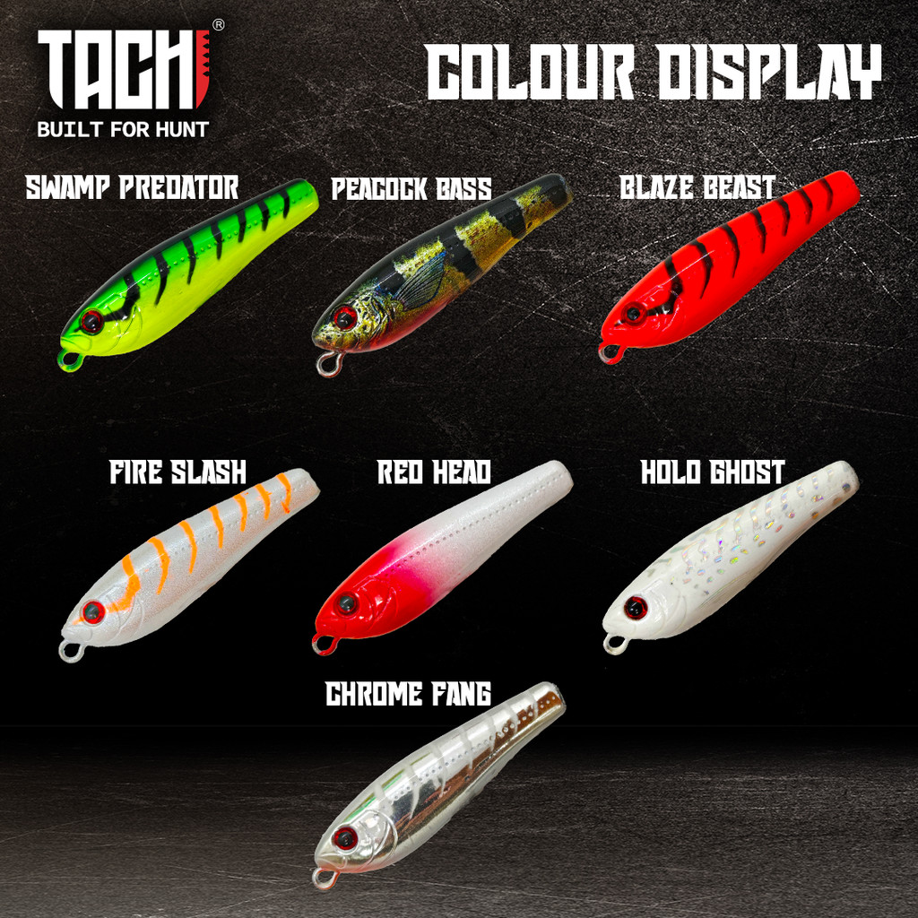 TACHI DEADWALKER Pencil Minnow 5cm 2.5g Topwater Gewang Floating Z ...