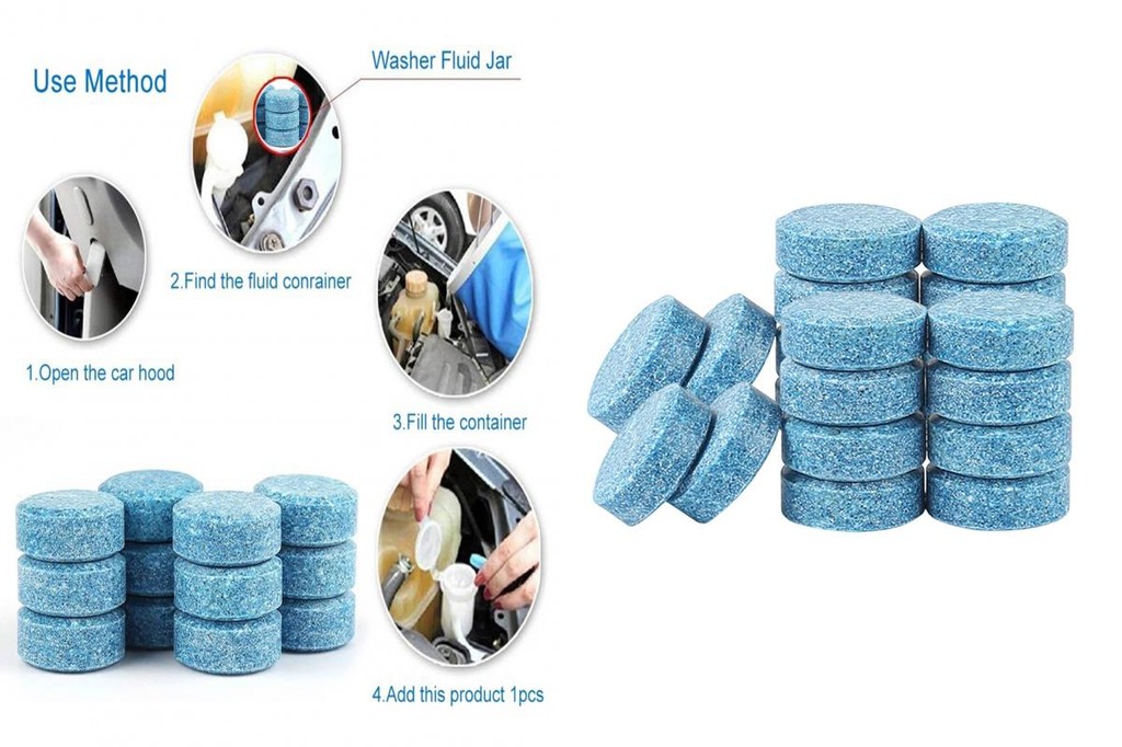 SX Windshield Washer Tablets 1 Piece Makes 1 Gallon Windshield Washer ...