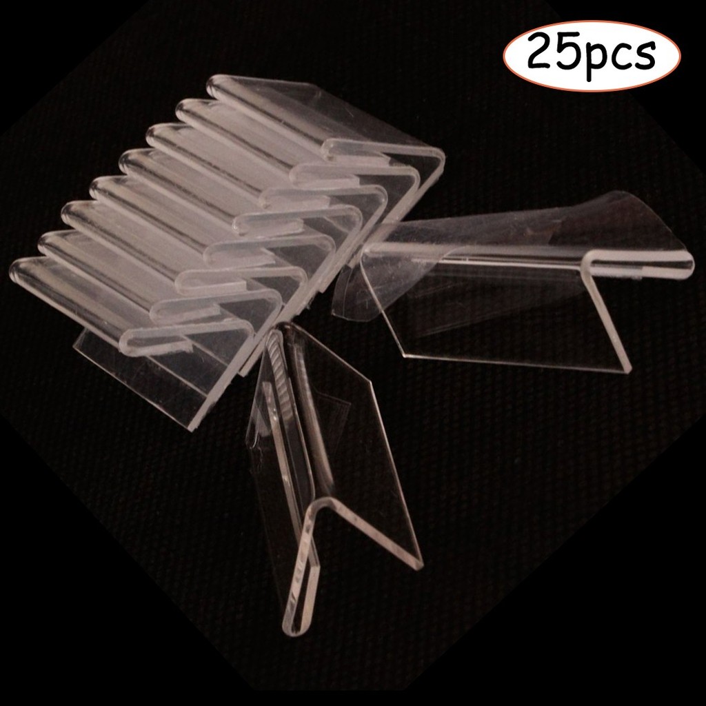 【AMA-In Stock】25pcs Mini Sign Display Holder Price Card Tag Label ...