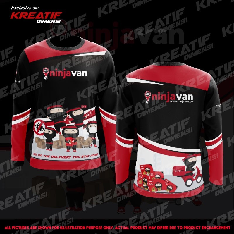 Baju ninjavan jersey ninja van t shirt long sleeve ninja van t shirt ...