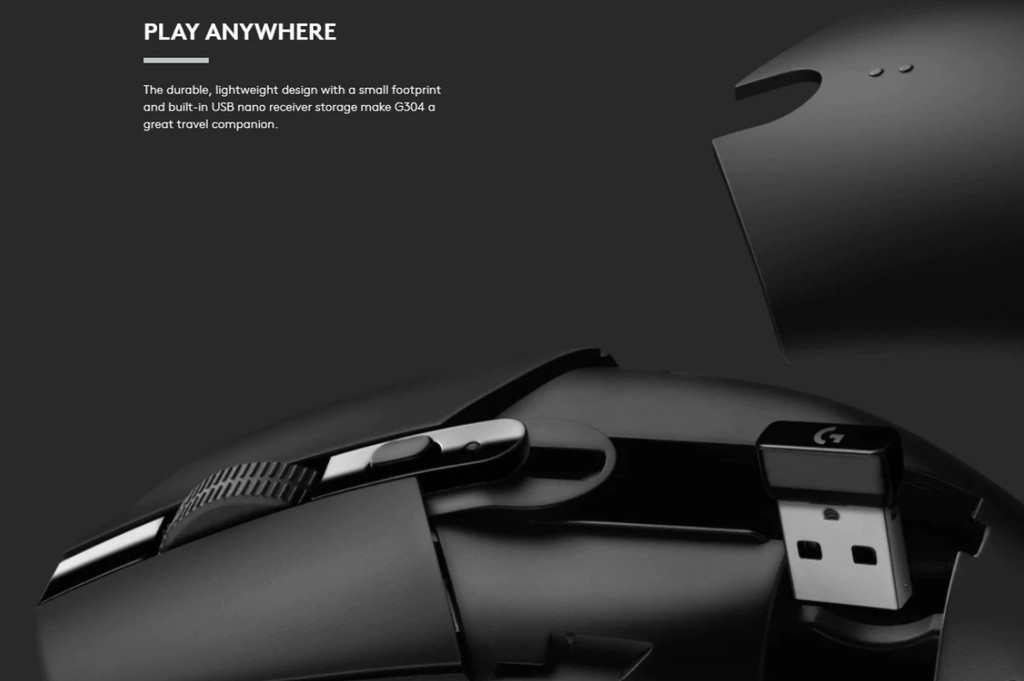Logitech G304 Wireless Gaming Mouse, 12,000 DPI, latensi rendah. Ultra ...