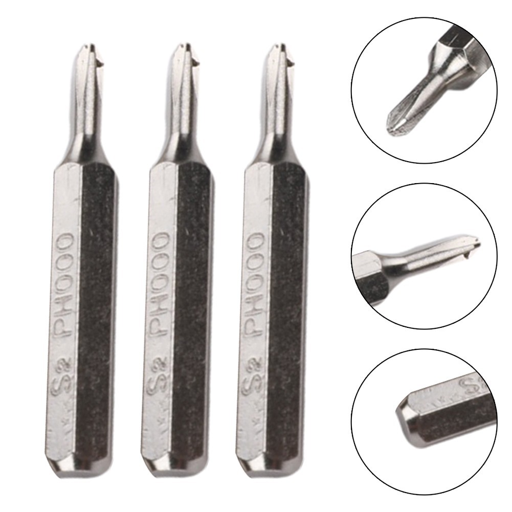 【HDS01】3pcs PH000 Screwdriver Bits 5/32Inch Hex Shank Cross Screwdriver ...