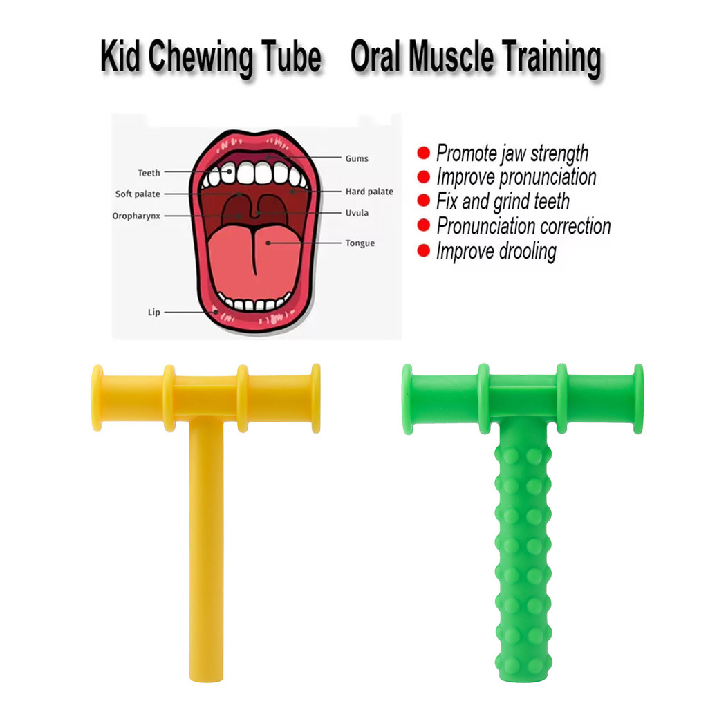 Chewing Tube Oral Muscle Training Tool For Speech Delay Autism ADHD ...