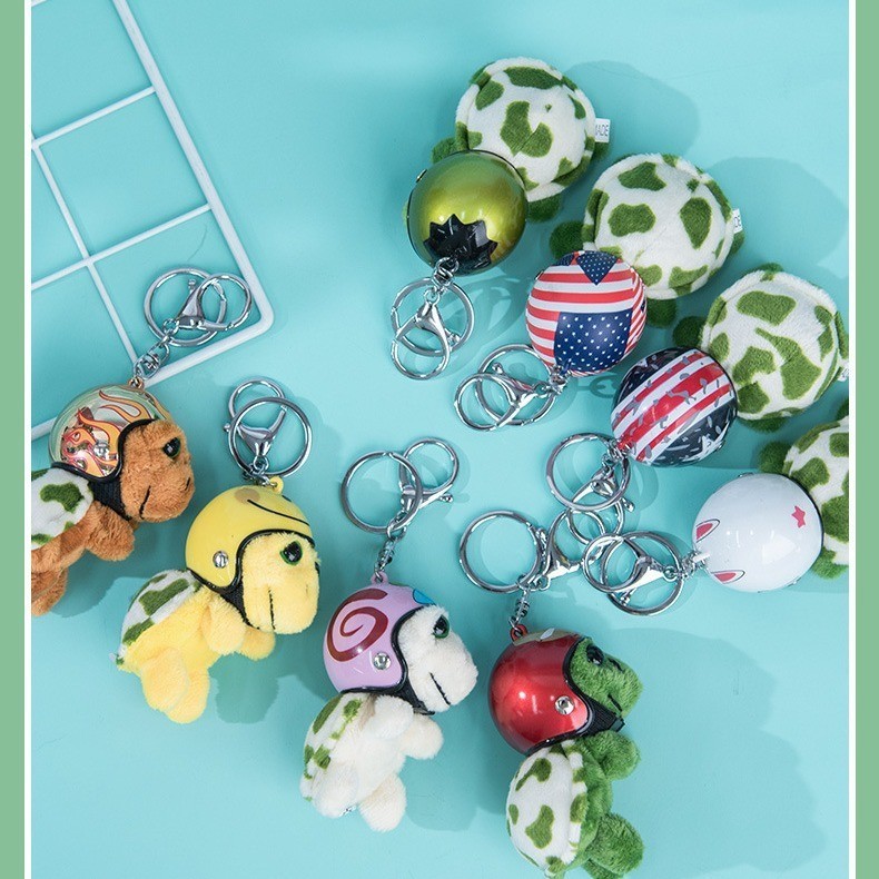 Plush Penyu Helmet Keychain Cute Toy Penyu Rxz Member Turtle Keychain ...
