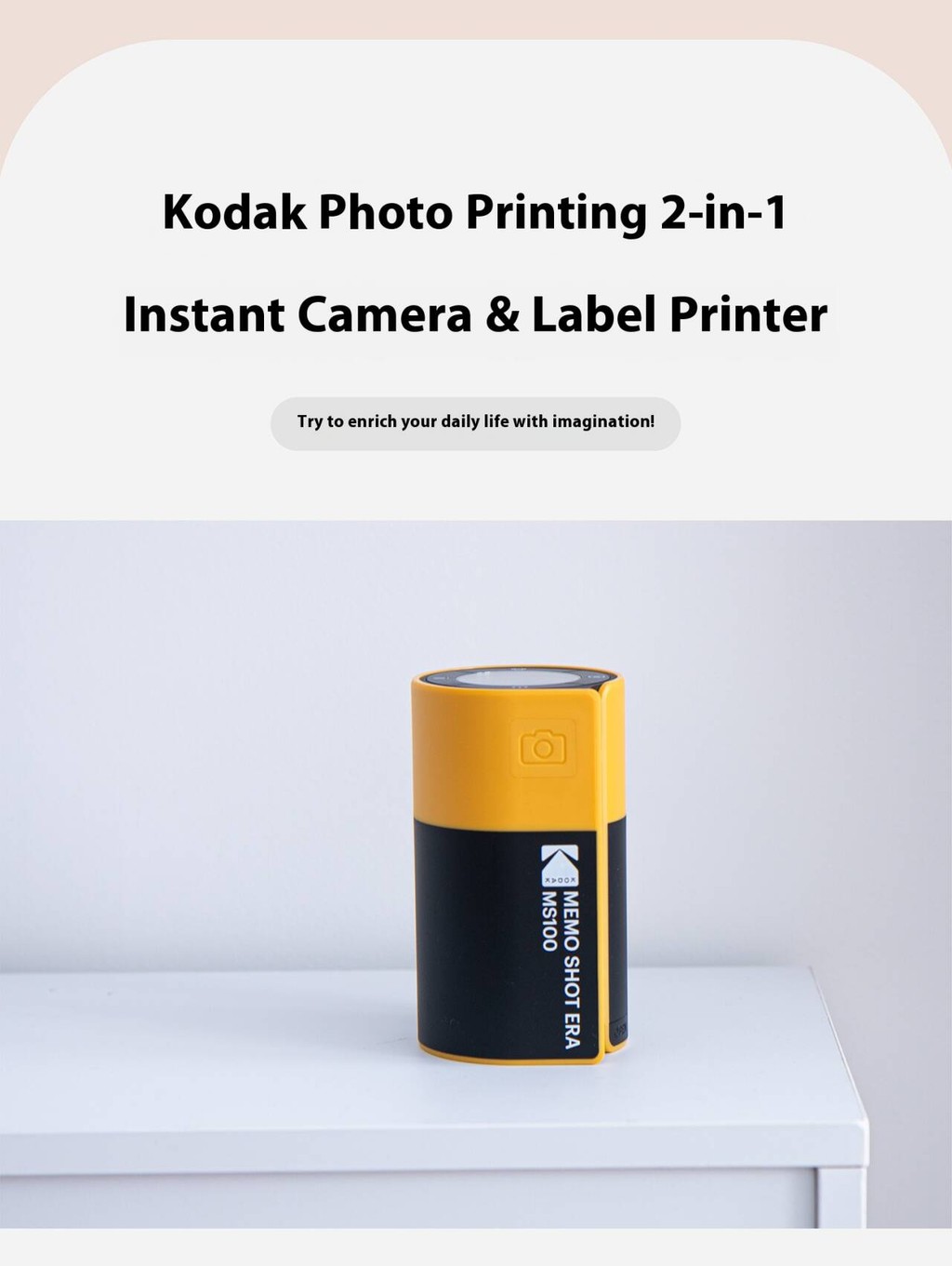 KODAK MemoShot Era children's camera Polaroid label printer gift ...