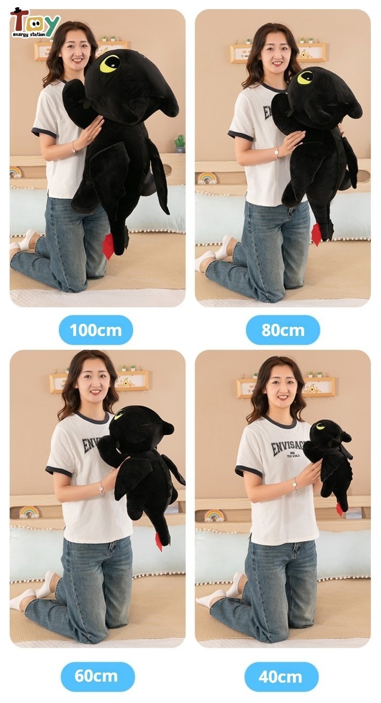 🔥Christmas gift🔥Cute Toothless Dragon Plush Toy Stuffed Animal Doll ...
