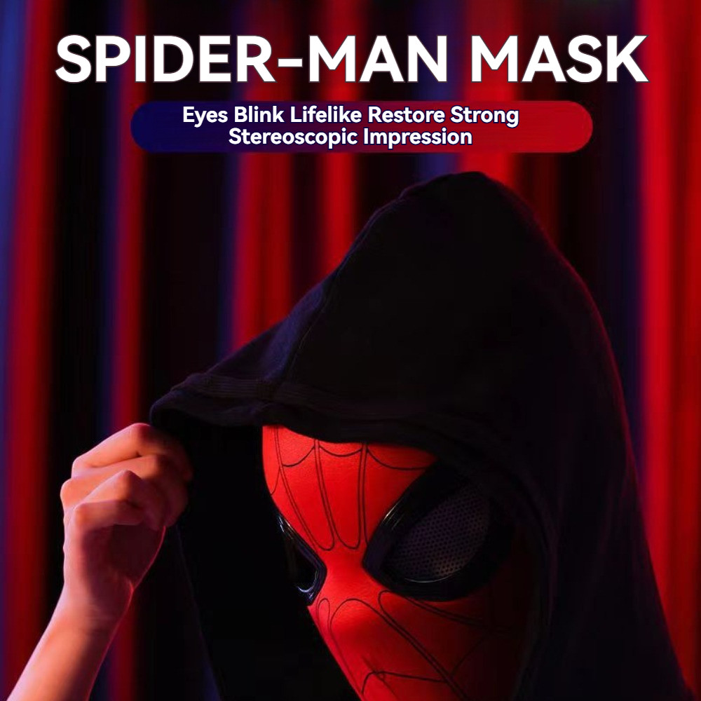 Spider-Man Face Mask Festival Halloween Christmas New Year Party Role ...