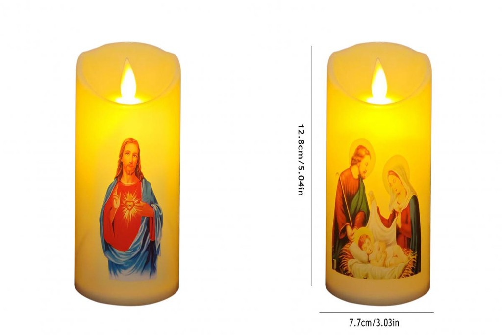 Led Candle Lamp Safe Home Candles Religious Led Christmas Candle Lights ...
